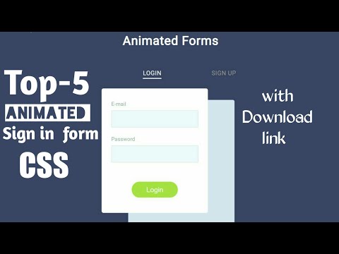 top-5 animated sign_in form using HTML & CSS – Alpu official.com