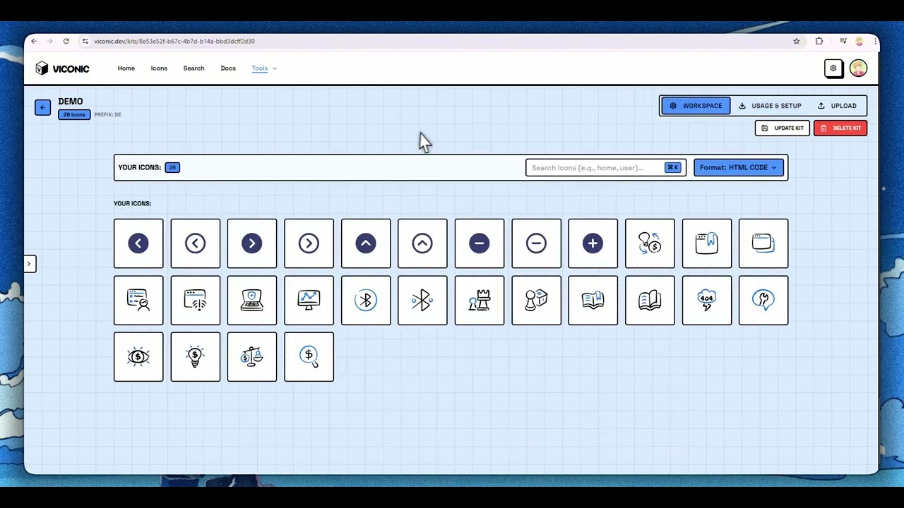 Viconic Tutorial: Using Icon Kits in VS Code & Cloud Upload Workflow