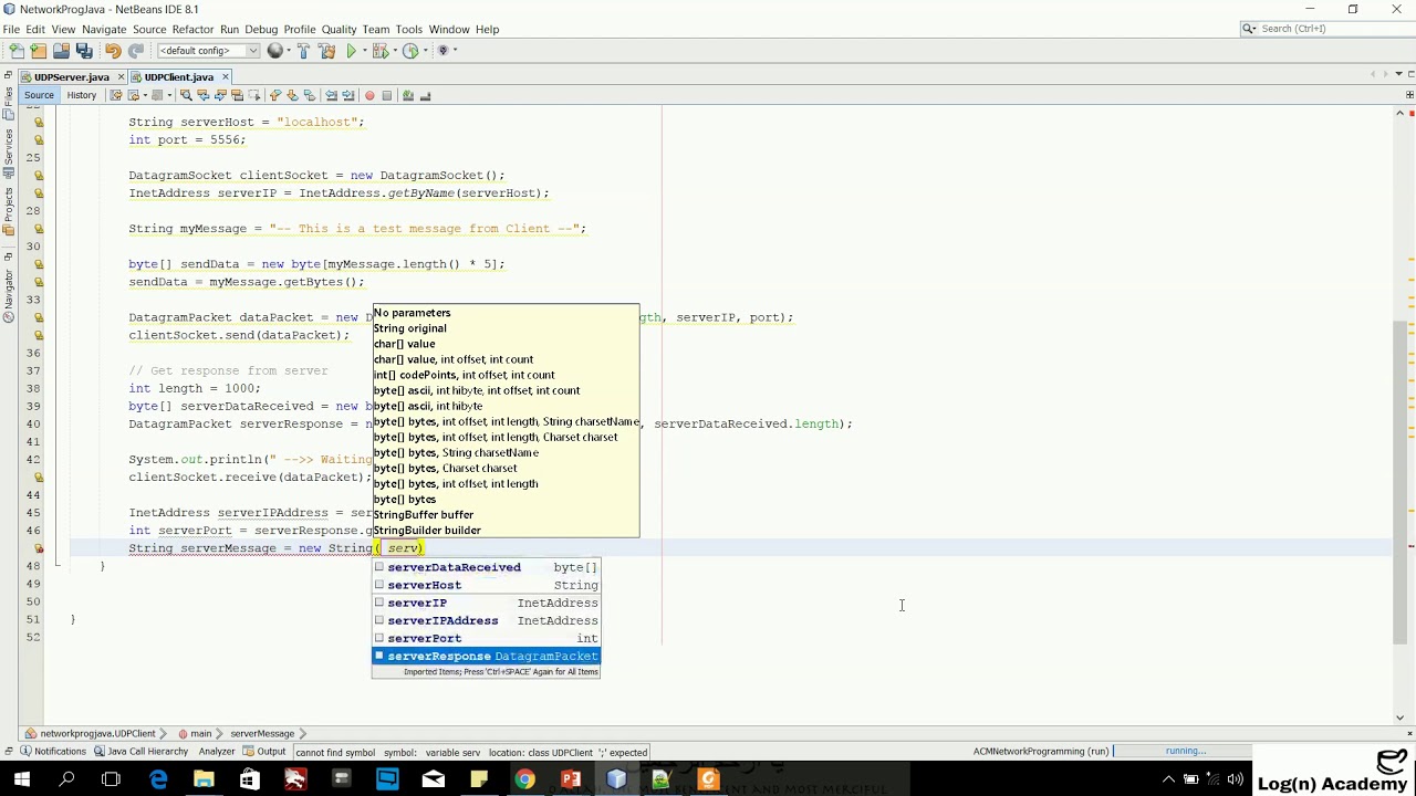 Network Programming with Java Sockets - UDP Server response back to Client