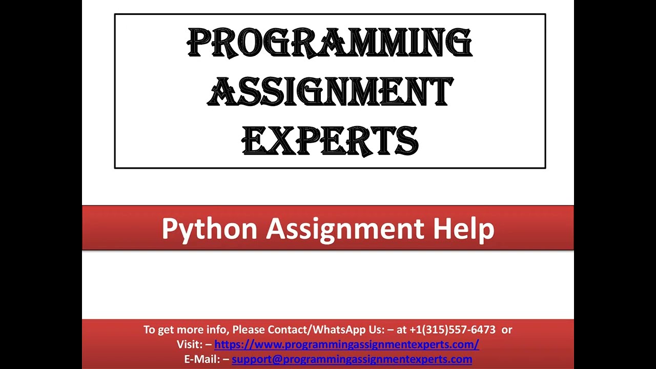 Python Assignment Help