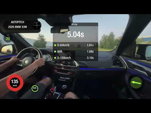 BMW X3M 3.0Ti (S58) AT 4WD 2020 STAGE-2. 0-200 acceleration