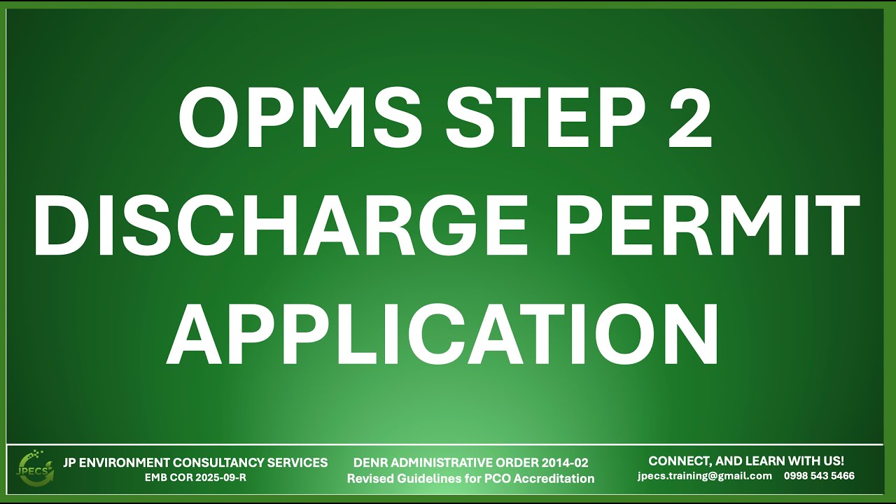 STEP 2 OPMS DISCHARGE PERMIT APPLICATION