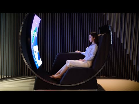 The throne of awesome: LG Display's media chair concept