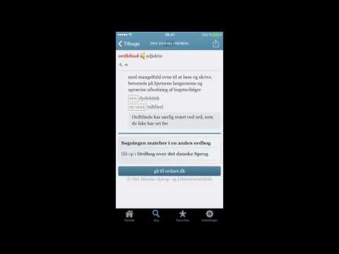Den Danske Ordbog - www.ordnet.dk - Ordtavlen