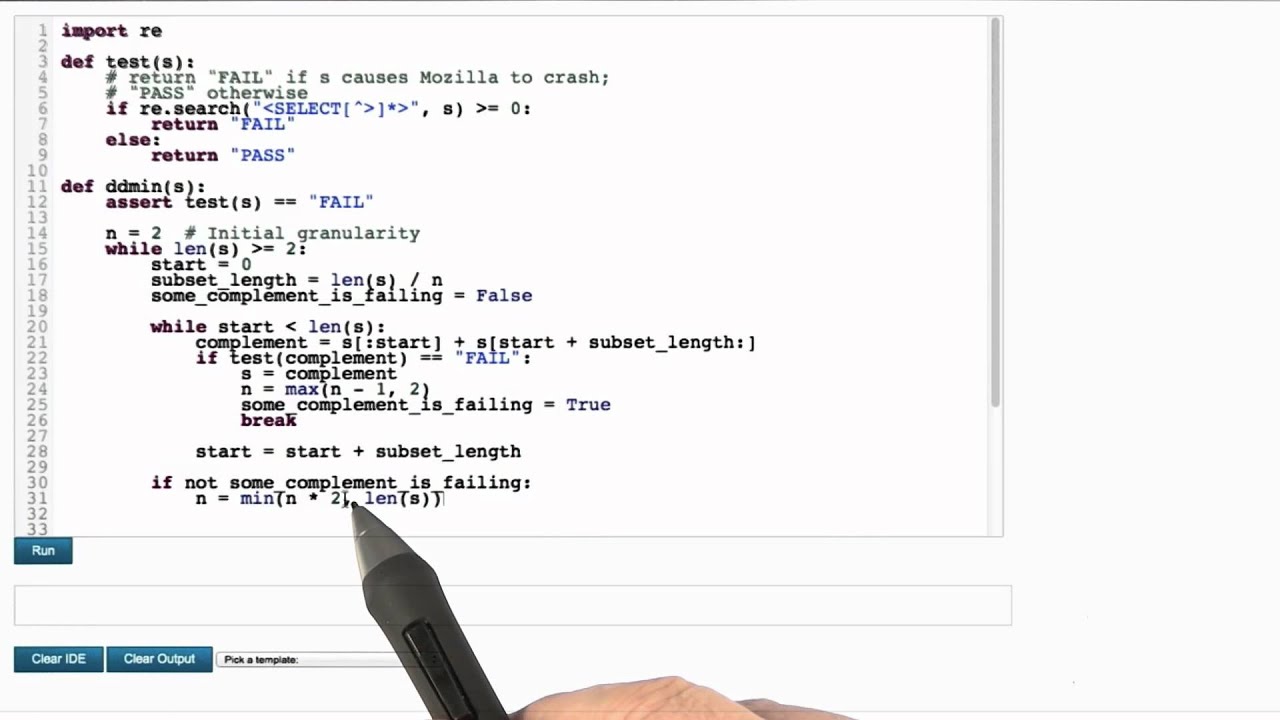 Finish the Debugger Solution - Software Debugging