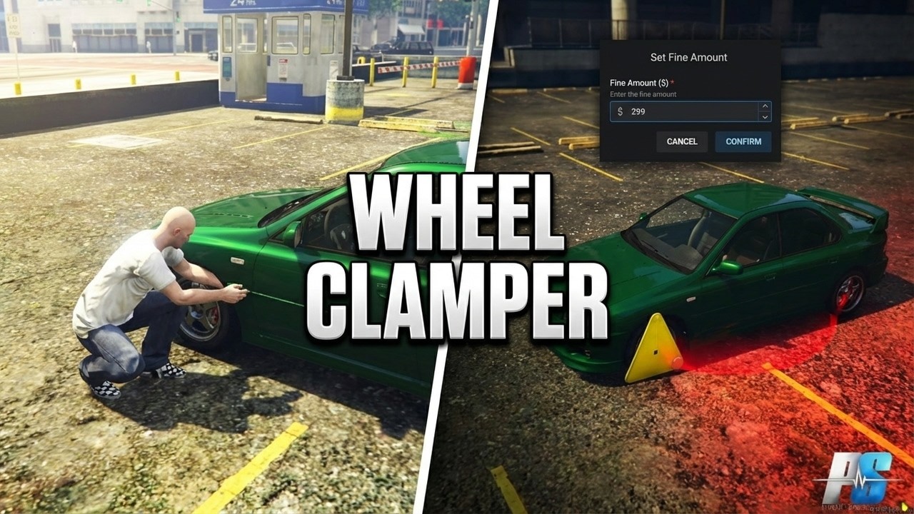 [Paid] [ESX/QBCore/QBox] Wheel Clamper Script | Lock Any Vehicle ...