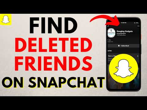 How to Find Deleted Friends on Snapchat - See Removed Snapchat Friends