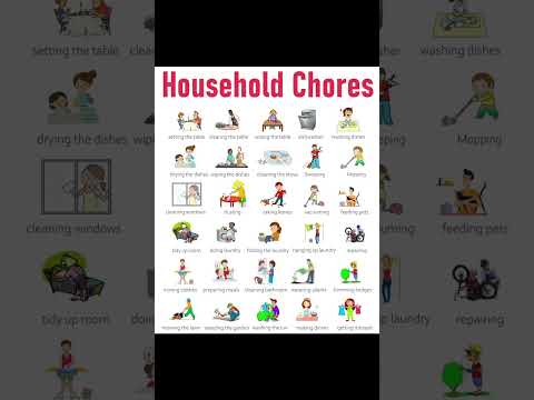 House hold vocabulary house hold chore in english house hold chores pronounciation