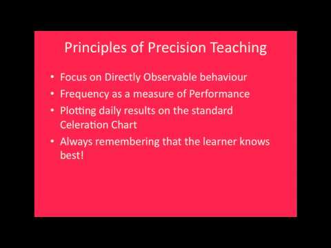 Precision Teaching « Science of Learning 2010
