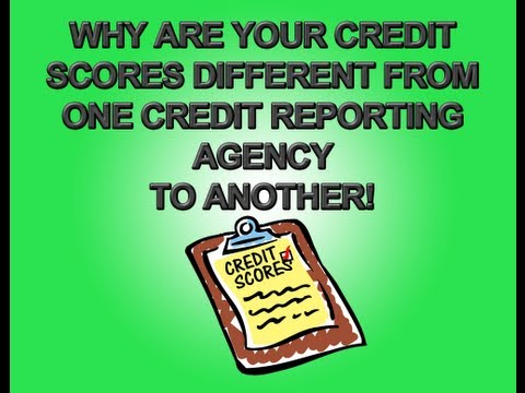 Why Are The 3 Credit Scores Different from One Credit Reporting Agency To Another - Credit Repair
