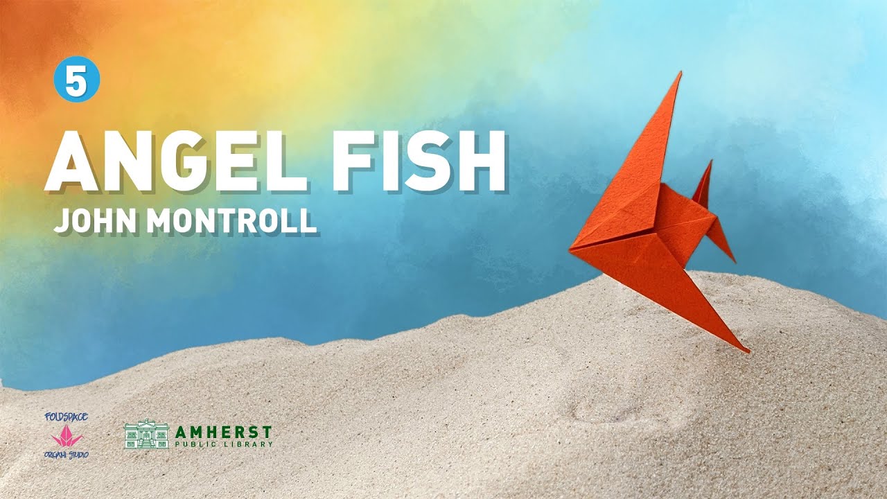 ORIGAMI BEACH PARTY - Angel fish design by John Montroll
