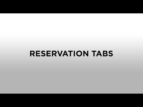 Reservation Tabs