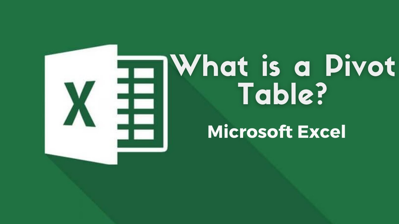 1. What is a Pivot Table? | Excel Tutorial | Univ eLearning