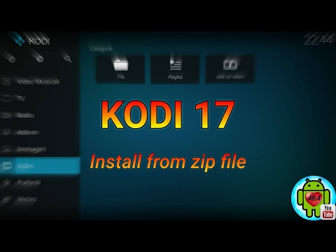 KODI 17: Install from zip file (Android)