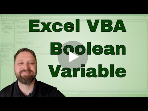 What is the Excel VBA (Macro) Boolean Variable?