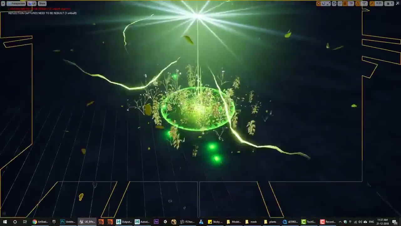 Unreal Engine   Energy Gathering Effect Breakdown