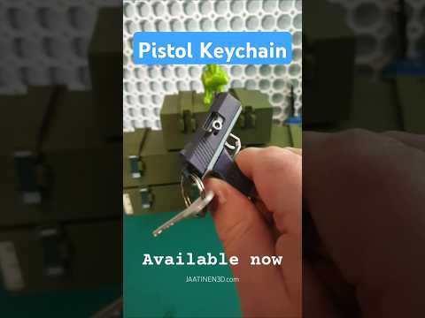 🔫 Pistol Keychain — Functional Blaster & Fidget Toy・Free STL File for ...