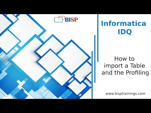 Informatica IDQ How to import a Table and the Profilling | Learn ...