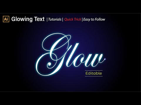 How to make Glow Text Effect Editable in Adobe Illustrator