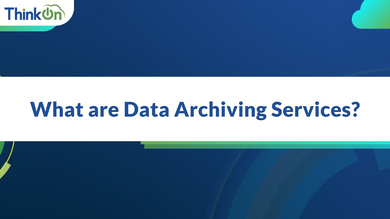What are Data Archiving Services?