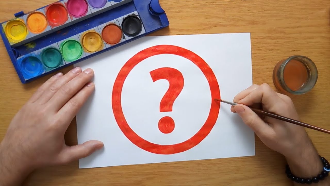 How to draw a Question mark icon ❓