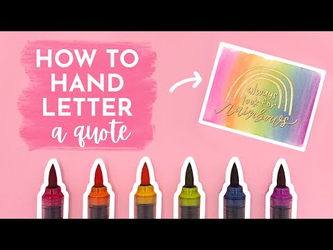 HOW TO HAND LETTER A QUOTE | Laying out a quote for hand lettering beginners