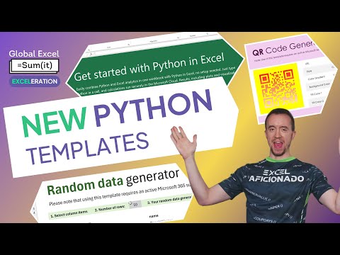 3 NEW Python in Excel templates!