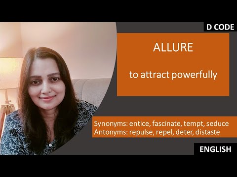 Allure | synonyms and antonyms |To attract powerfully #english @EnglishByte
