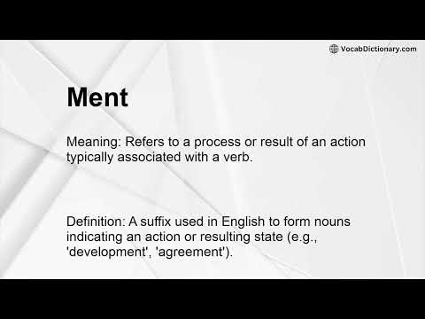 Ment Meaning
