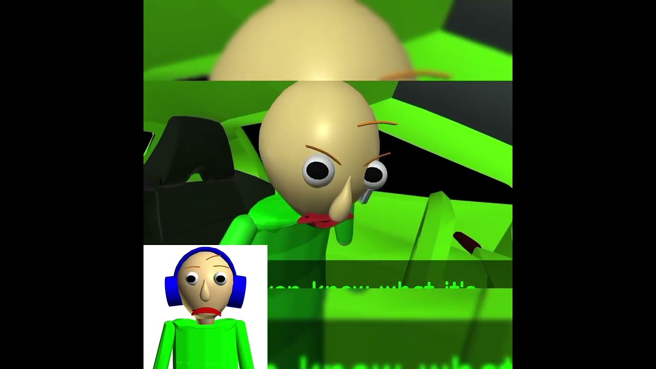 Baldi reacts to him in traffic! Video by @ProcessBreak695 #baldisbasics #funny #prisma3danimation 