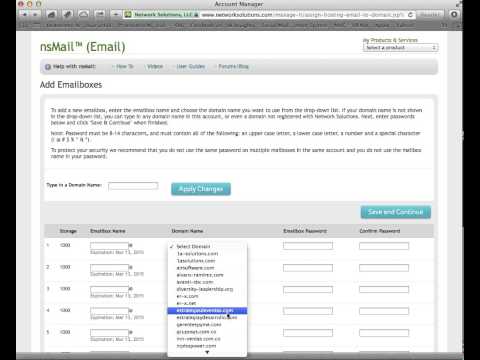 Network Solutions - Cómo crear una cuenta de correo