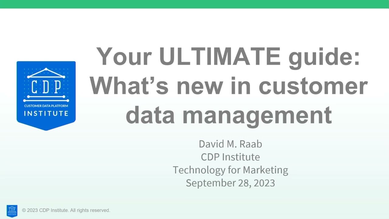 Your ULTIMATE guide: What’s new in customer data management