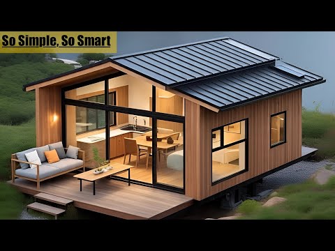 (7x8 Meters) Modern House Design | 2 Bedroom | Living Room Design