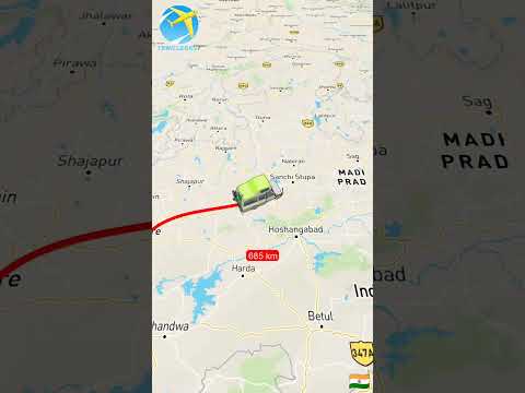Pune to Kathmandu| India to Nepal travel map route animation via road rv