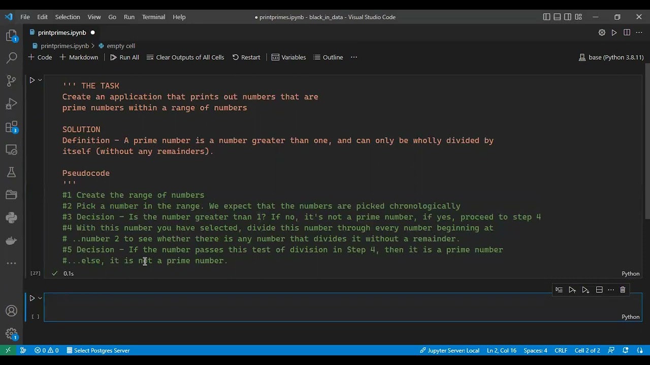 Python Shorts 1: Pseudo-code