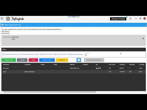 📄 How To Scrape List of Instagram Users? Instagram Email & Phone Scraper from custom username list