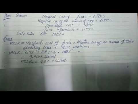 Calculation of MCLR
