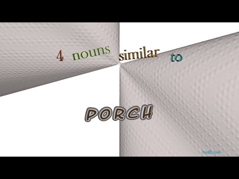 porch - 5 nouns meaning porch (sentence examples)