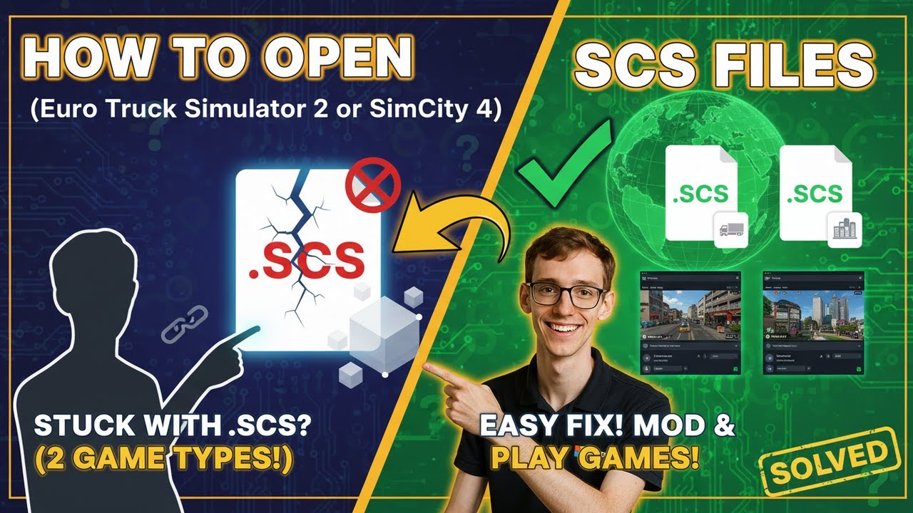 How to Open SCS Files (Euro Truck Simulator 2 or SimCity 4)