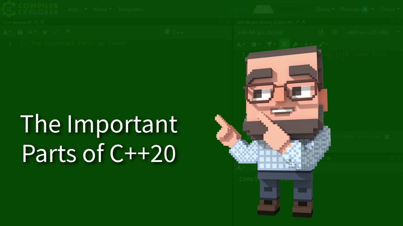 C++ Weekly - Ep 385 - The Important Parts of C++20 In Less Than 8 Minutes!