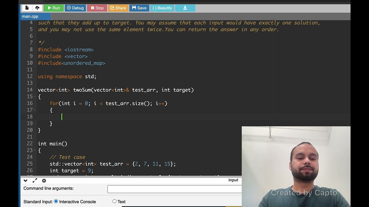 Most popular and frequently asked coding interview question and its solution