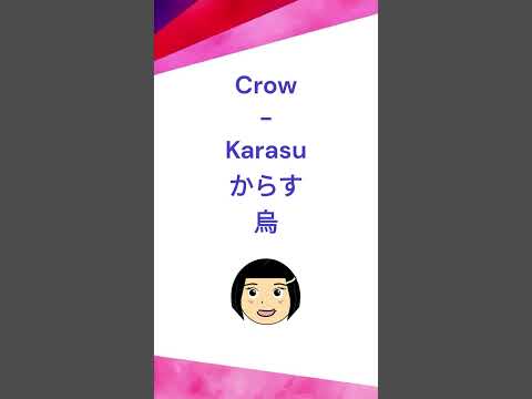 ANIMALS IN JAPANESE 3 (Squirrel, Pigeon, Racoon, Crow) #shorts
