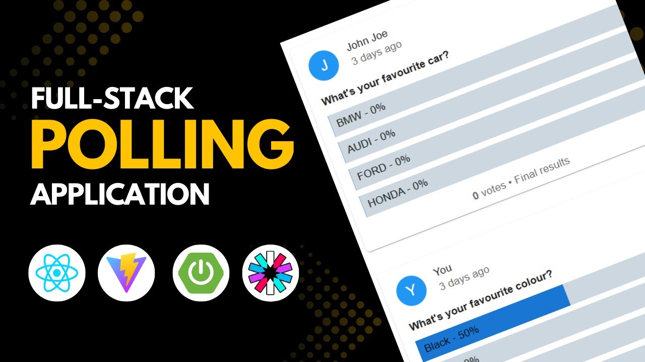 Build a Full Stack Polling App | Spring Boot, React, JWT Auth, MUI & MySQL - Complete Project | 2025