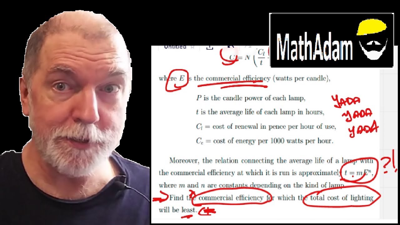 How to read a calculus word problem