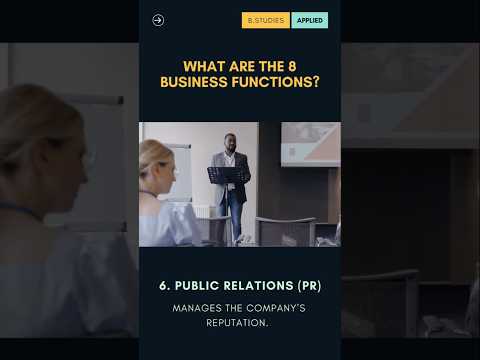 8 Business Functions – What is public relations/PR? #learnbusiness