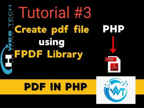 How to add image, header, and footer in PDF | PHP FPDF Tutorial #3