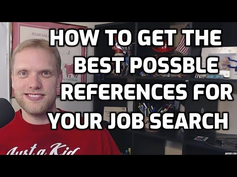 How to get the best possible references for your job search | Do this to get great references fast!
