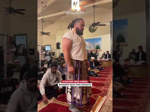 Azan Unik di AS yang Viral