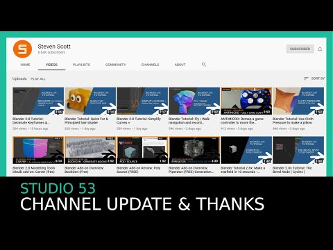 Channel Update & Thanks
