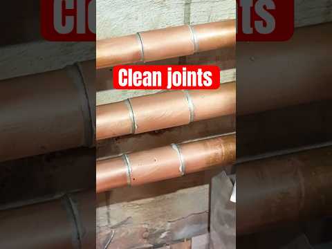 Soldering copper pipes installation - how to solder #plumber #diy #plumbing #soldering #howto
